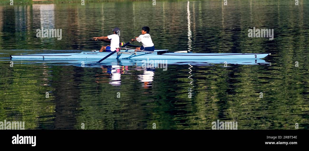 Rowing boat at Kodaikanal, Tamil Nadu, South India, India, Asia Stock ...