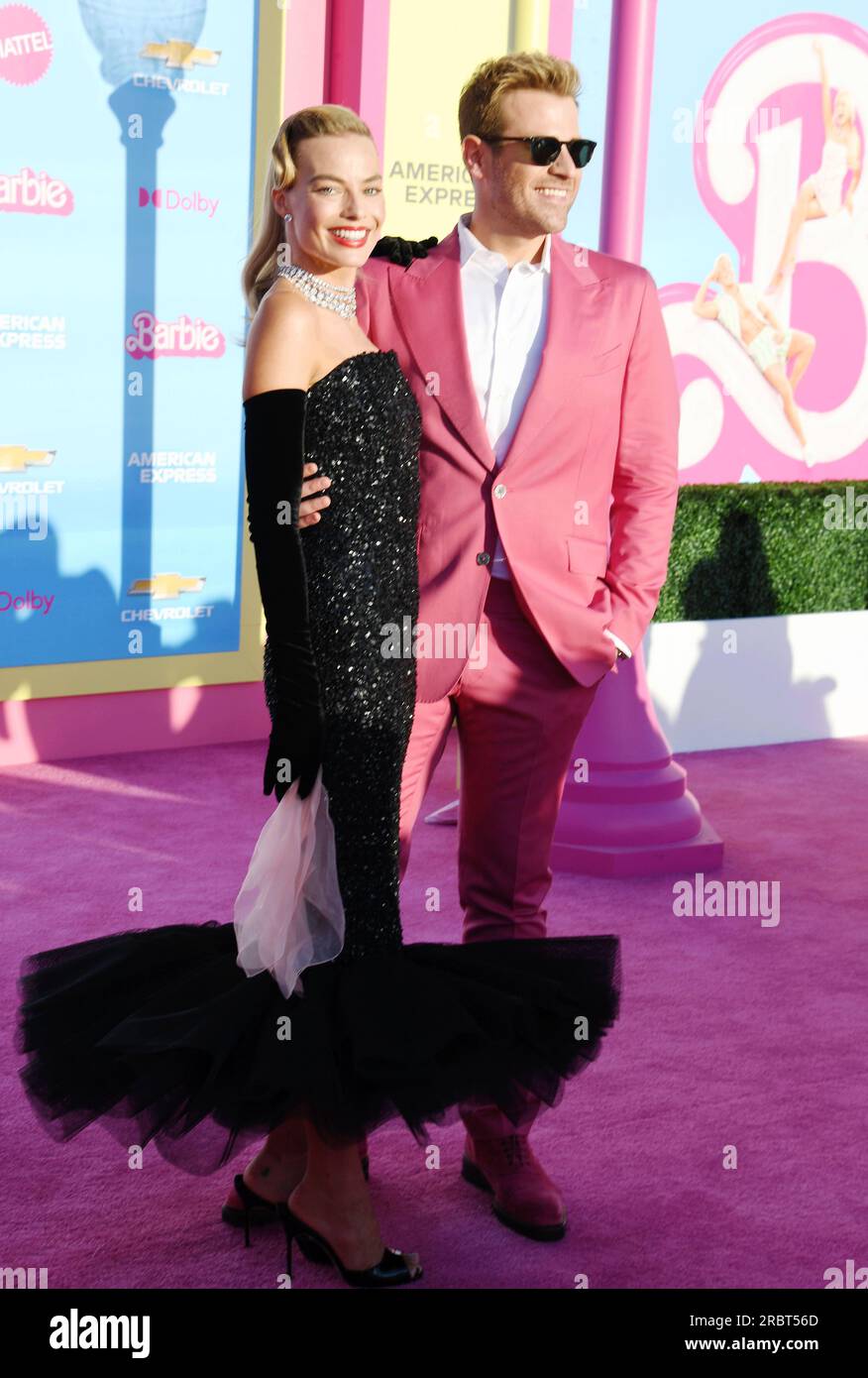 LOS ANGELES, CALIFORNIA - JULY 09: Margot Robbie, Scott Evans attends ...