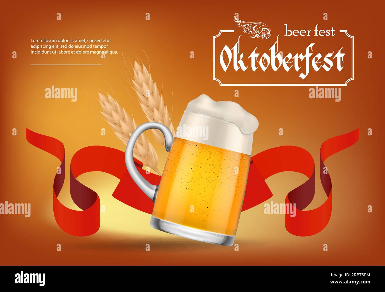 Octoberfest beer fest poster design Stock Vector Image & Art - Alamy