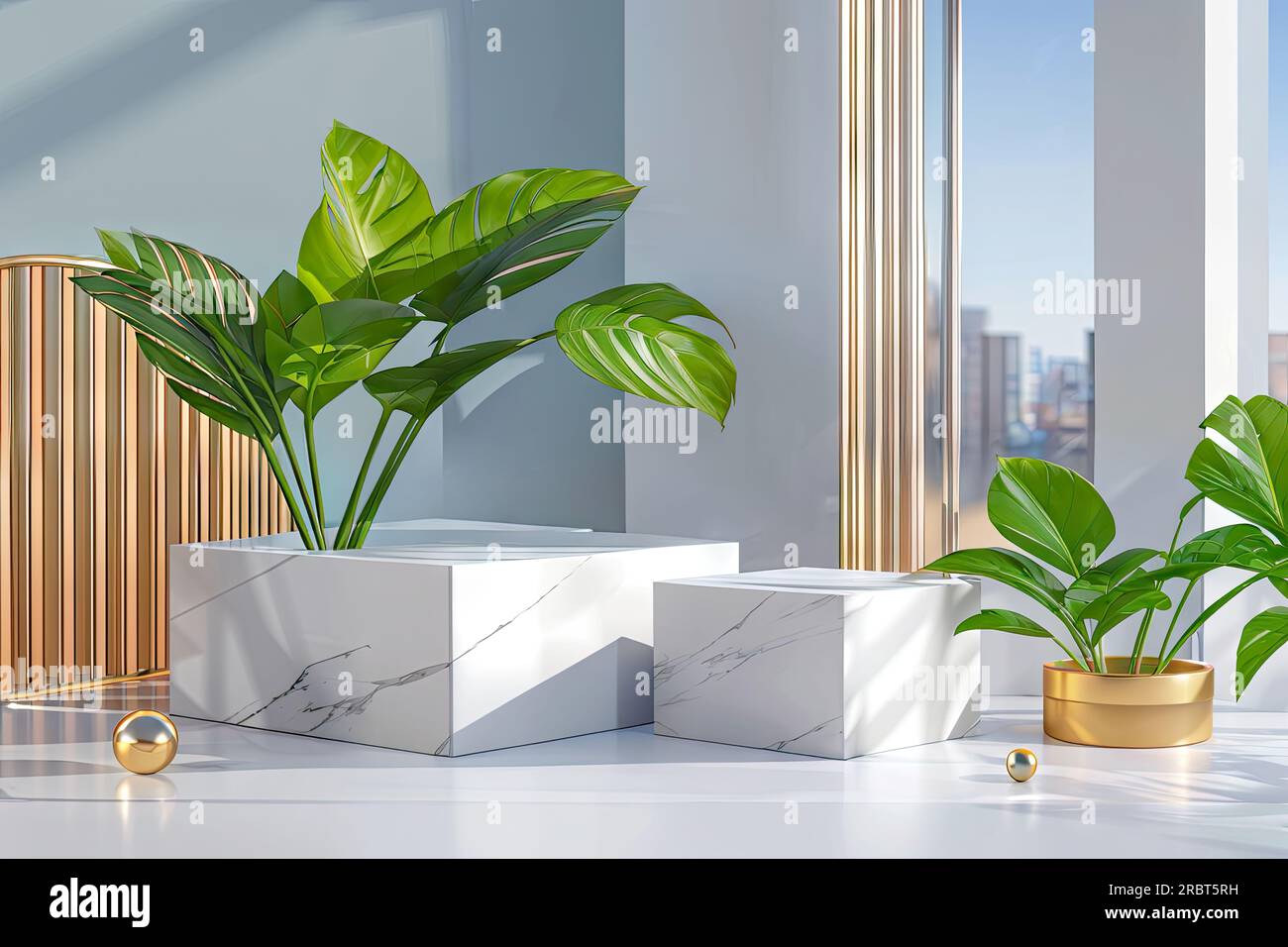 3D Rendered Product Booth Backgrounds Stock Photo - Alamy