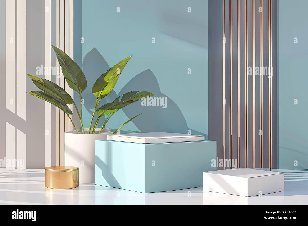 3D Rendered Product Booth Backgrounds Stock Photo - Alamy