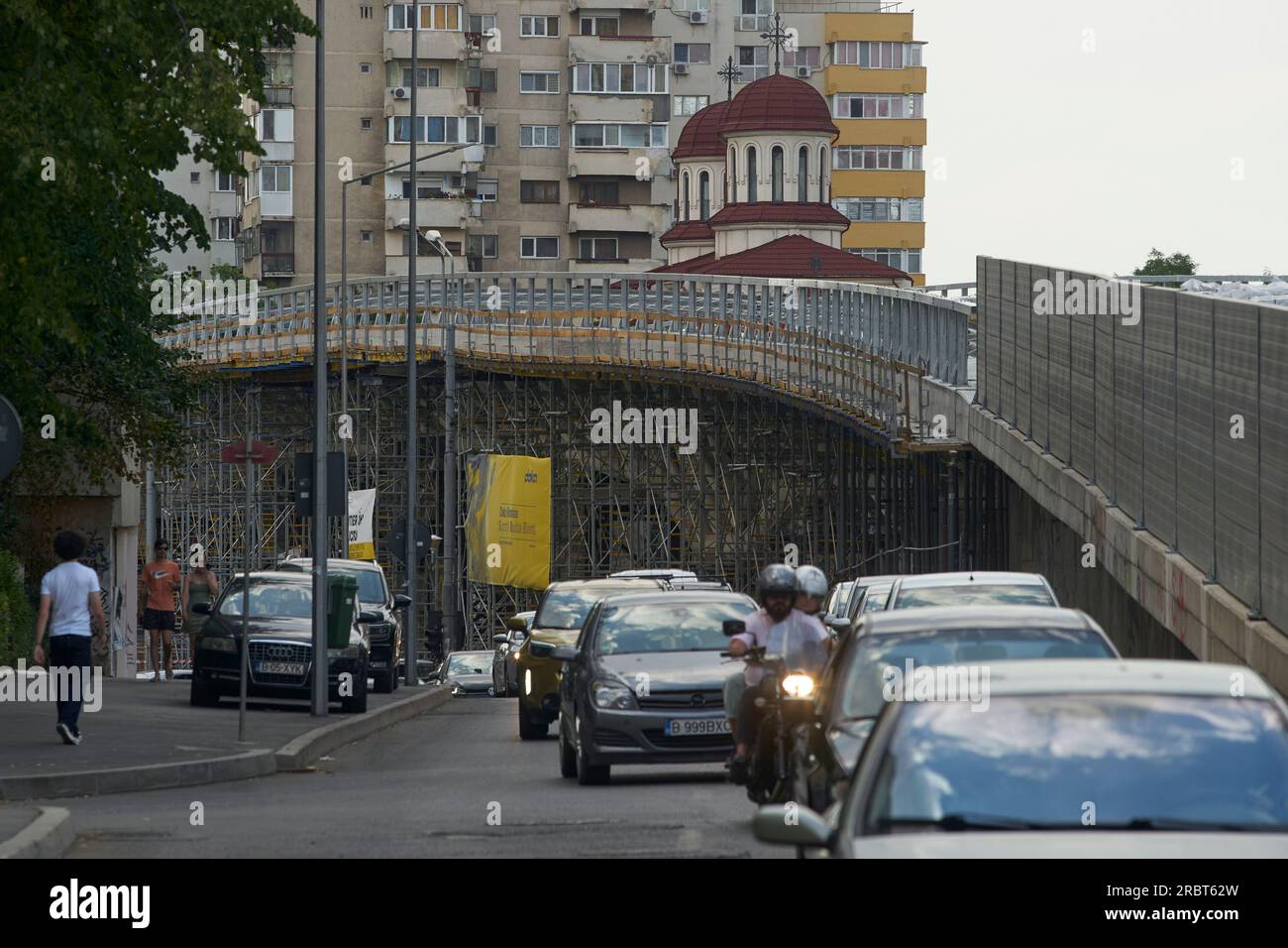 Bucharest, Romania. 10th July, 2023: Construction site of the Doamna ...