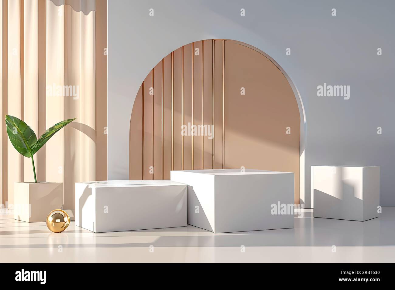 3D Rendered Product Booth Backgrounds Stock Photo - Alamy