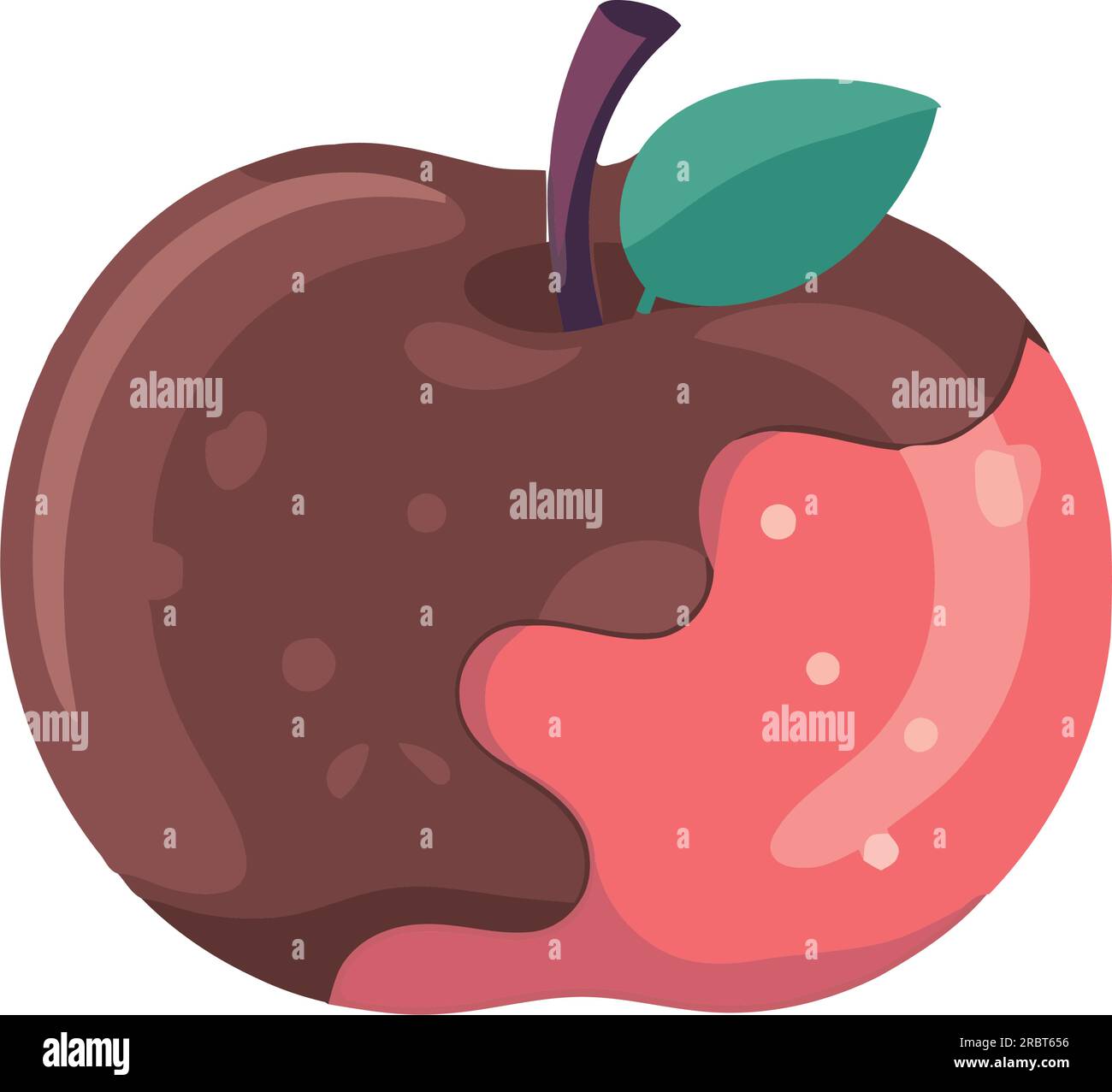 Juicy apple fruit, a symbol of healthy eating Stock Vector Image & Art ...