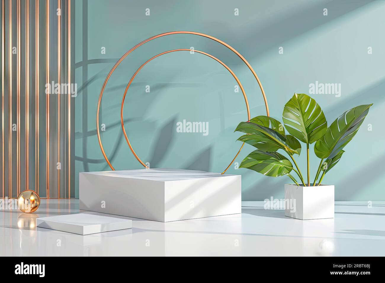 3D Rendered Product Booth Backgrounds Stock Photo - Alamy