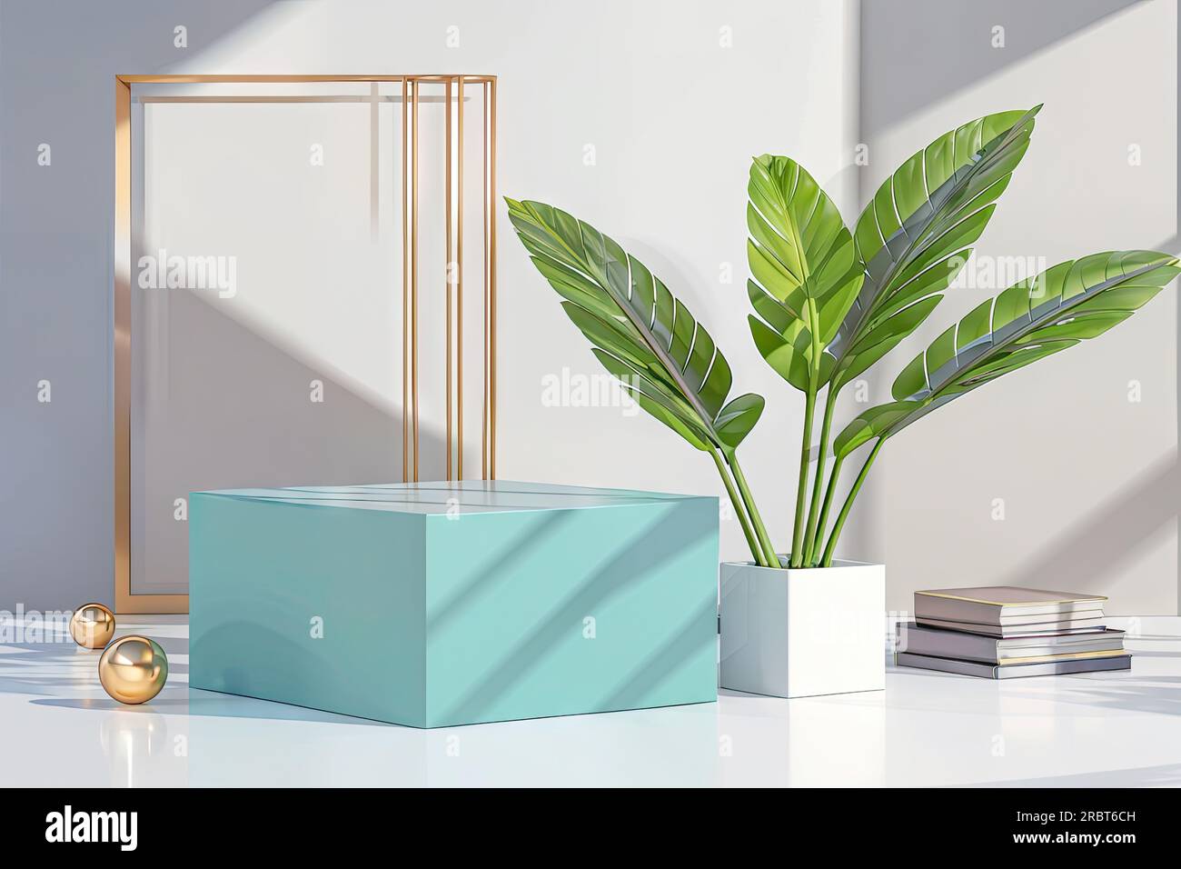 3D Rendered Product Booth Backgrounds Stock Photo - Alamy