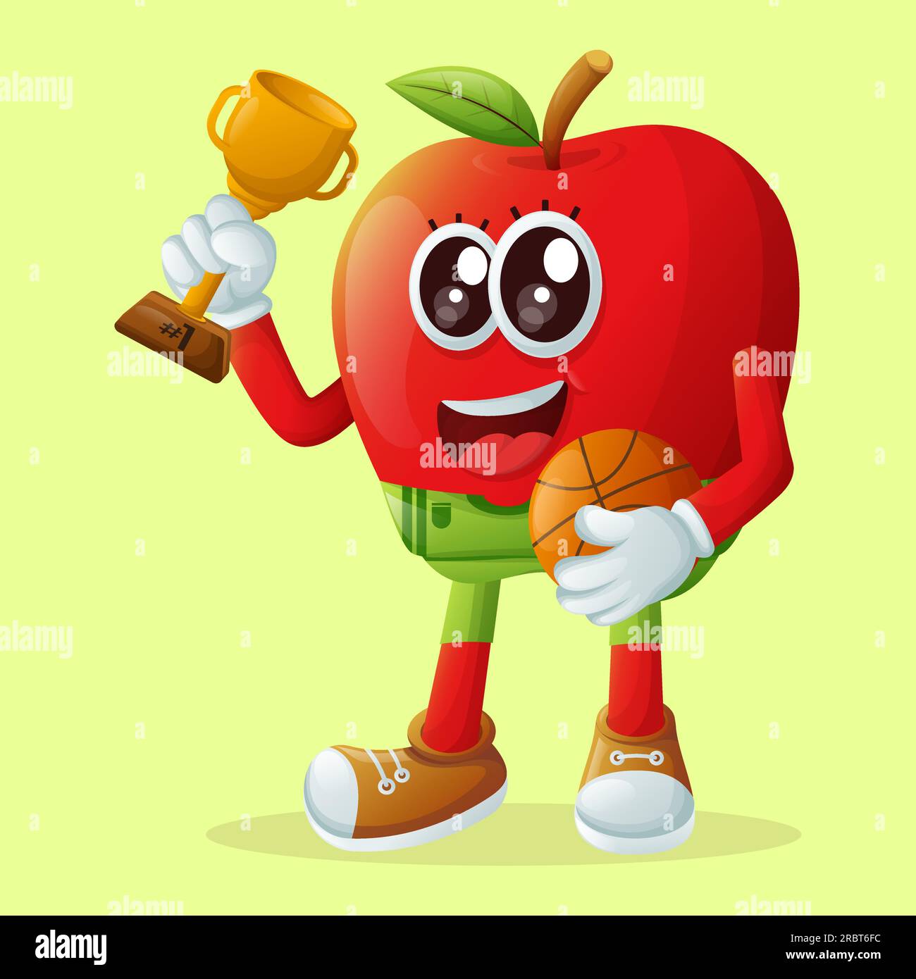 Apple cartoon hi-res stock photography and images - Alamy