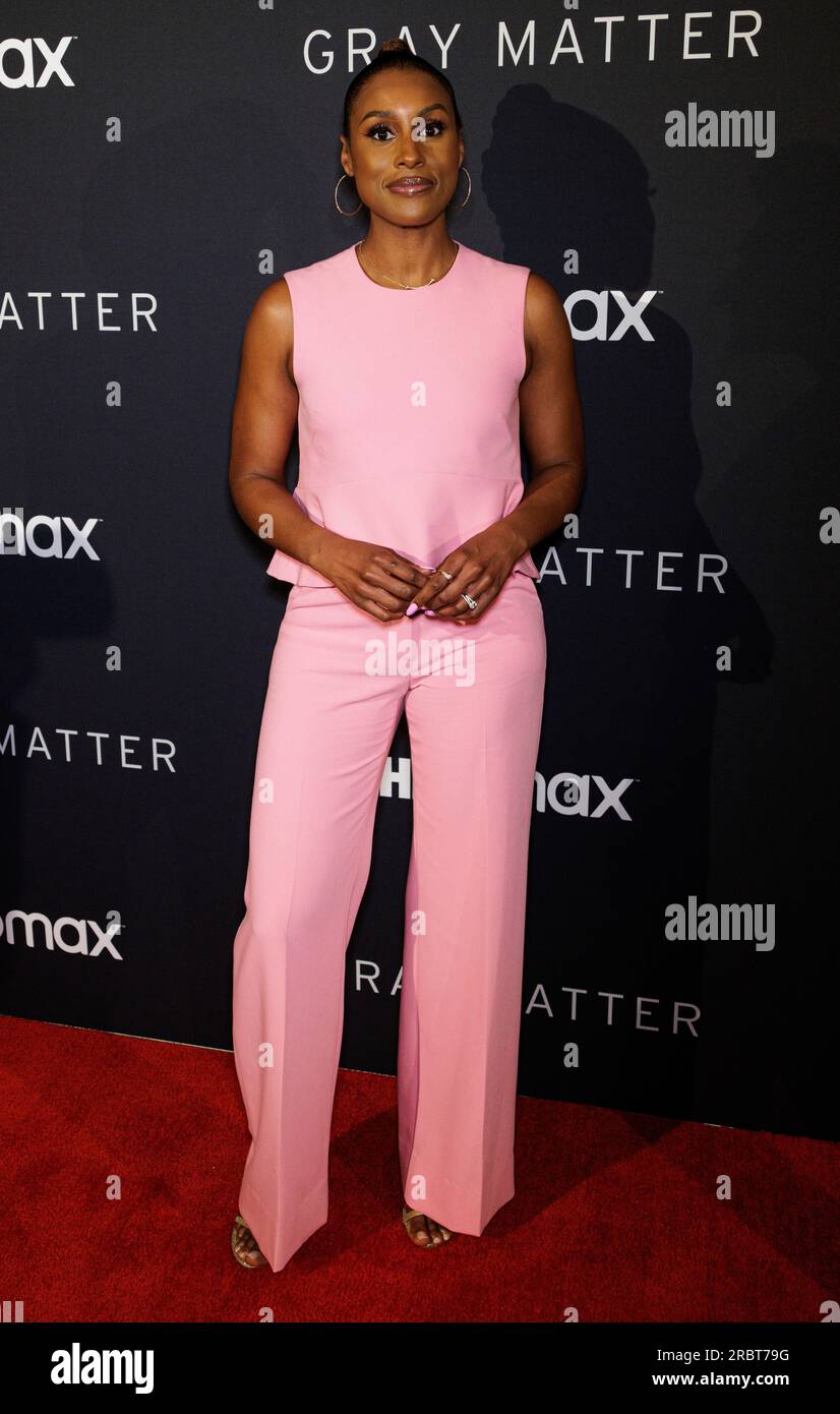Issa Rae arrives at a special screening of "Gray Matter," part of the ...