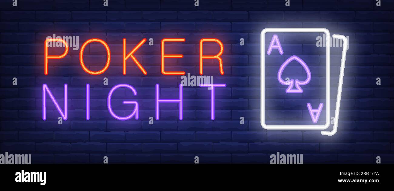 Neon playing cards Stock Vector Images - Alamy