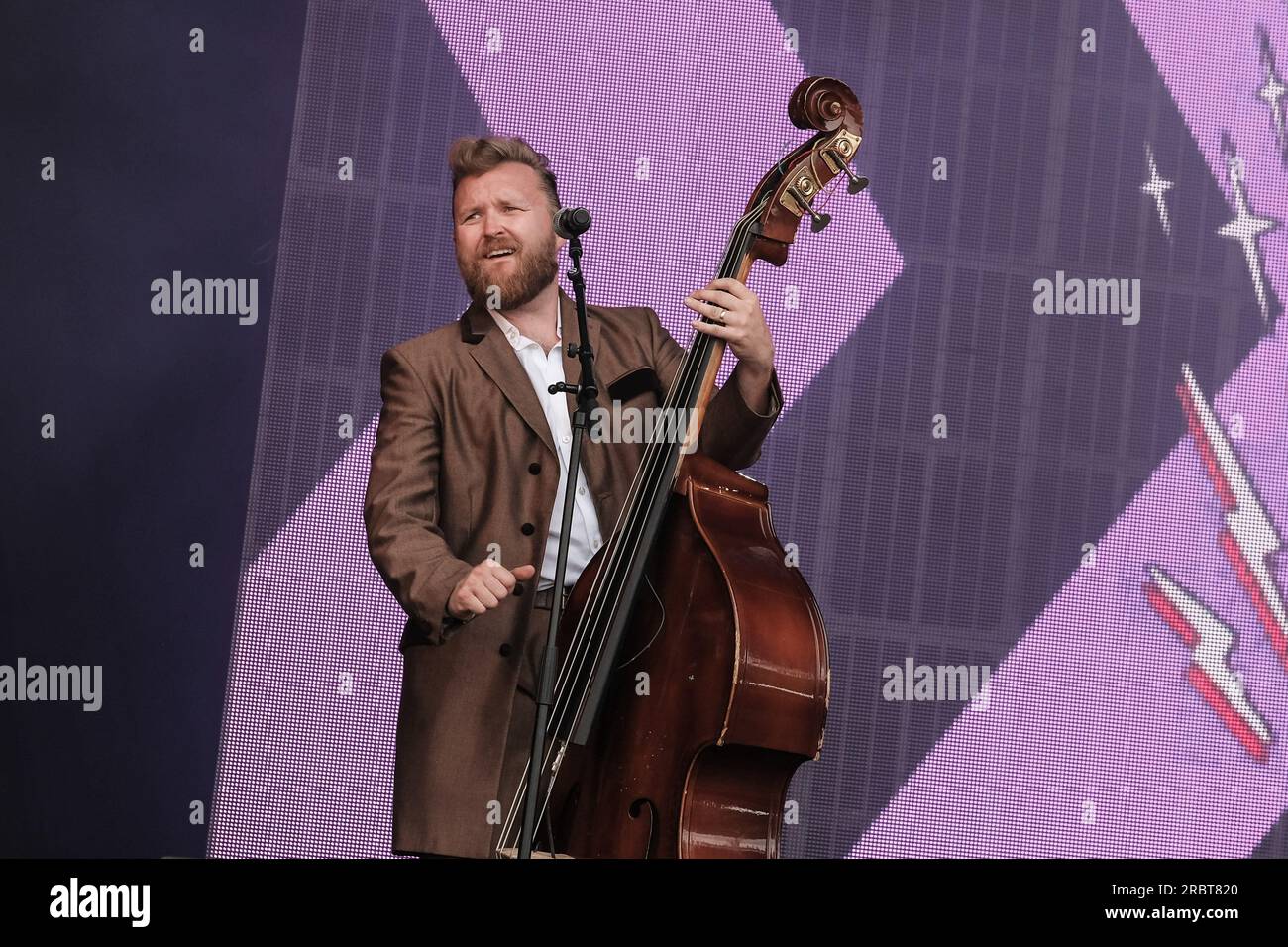 Southampton, UK. 08th July, 2023. Frankie Riedel, English double bass ...