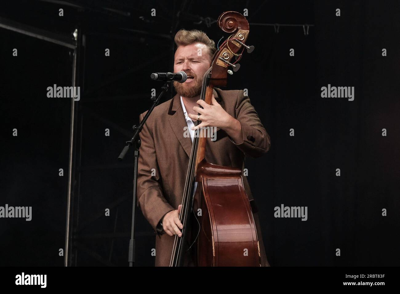 Southampton, UK. 08th July, 2023. Frankie Riedel, English double bass ...