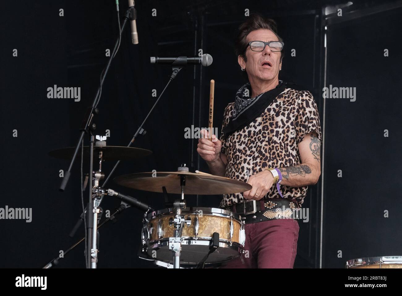 Southampton, UK. 08th July, 2023. New York born rockabilly drummer and ...