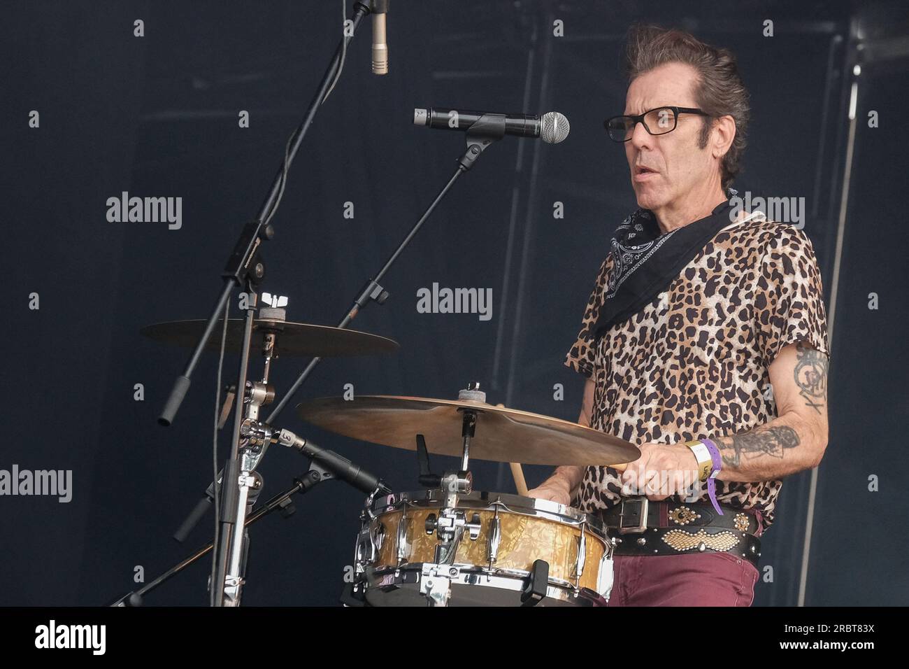 Southampton, UK. 08th July, 2023. New York born rockabilly drummer and ...