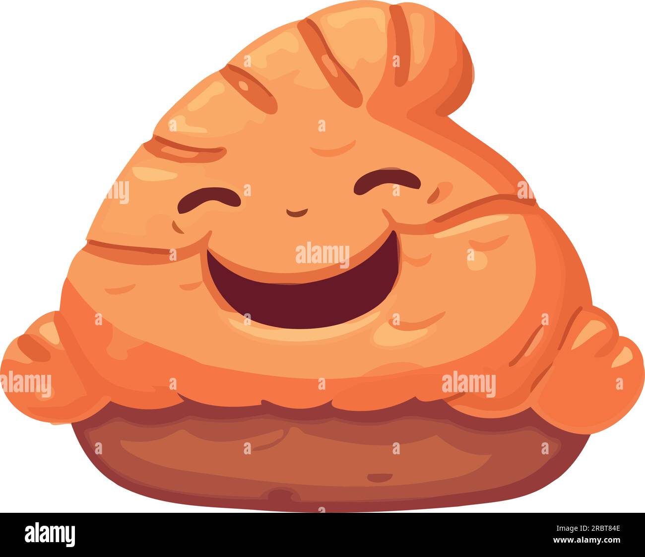 Cute cartoon characters enjoy gourmet sweet bread Stock Vector Image ...
