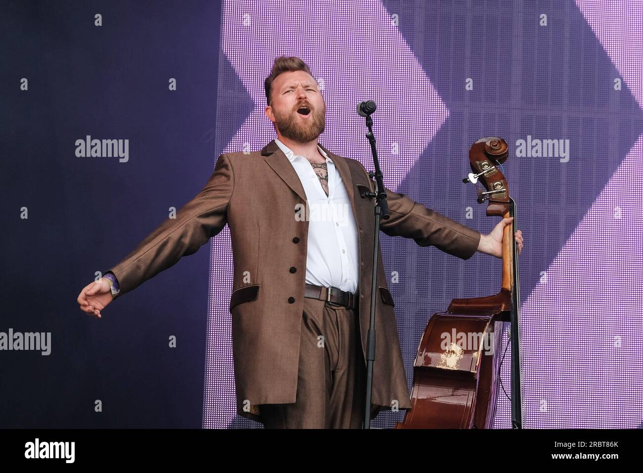 Southampton, UK. 08th July, 2023. Frankie Riedel, English double bass ...