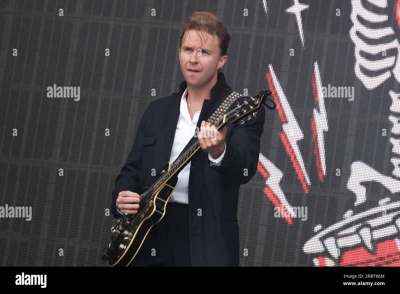 Southampton, UK. 08th July, 2023. Andy Halligan, guitarist with British ...