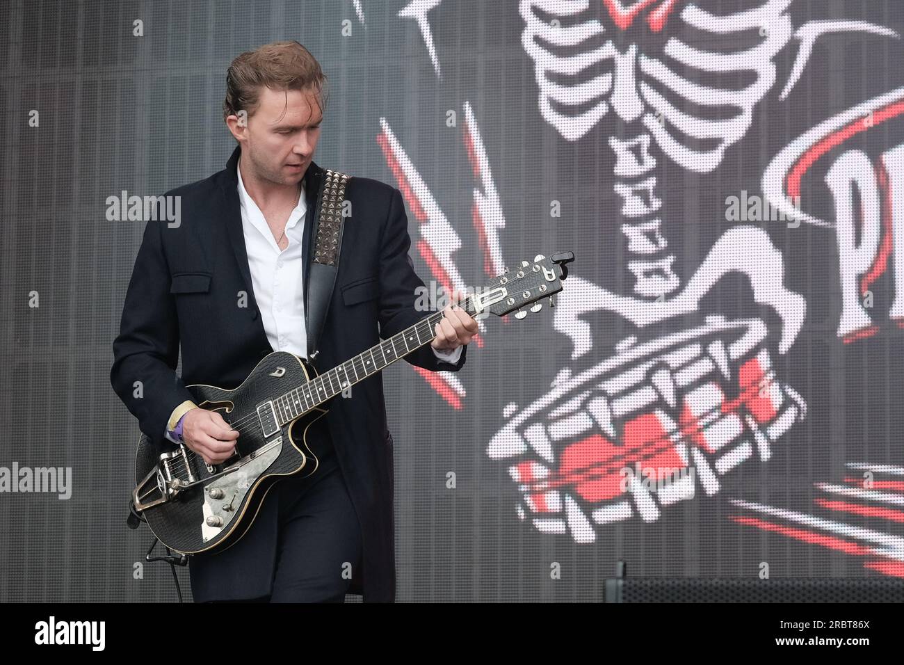 Southampton, UK. 08th July, 2023. Andy Halligan, guitarist with British ...