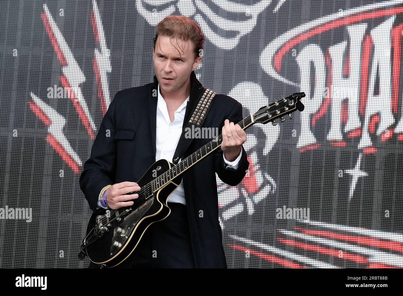 Southampton, UK. 08th July, 2023. Andy Halligan, guitarist with British ...