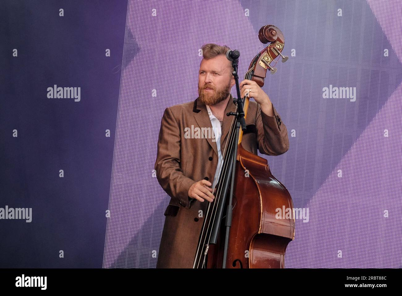 Southampton, UK. 08th July, 2023. Frankie Riedel, English double bass ...