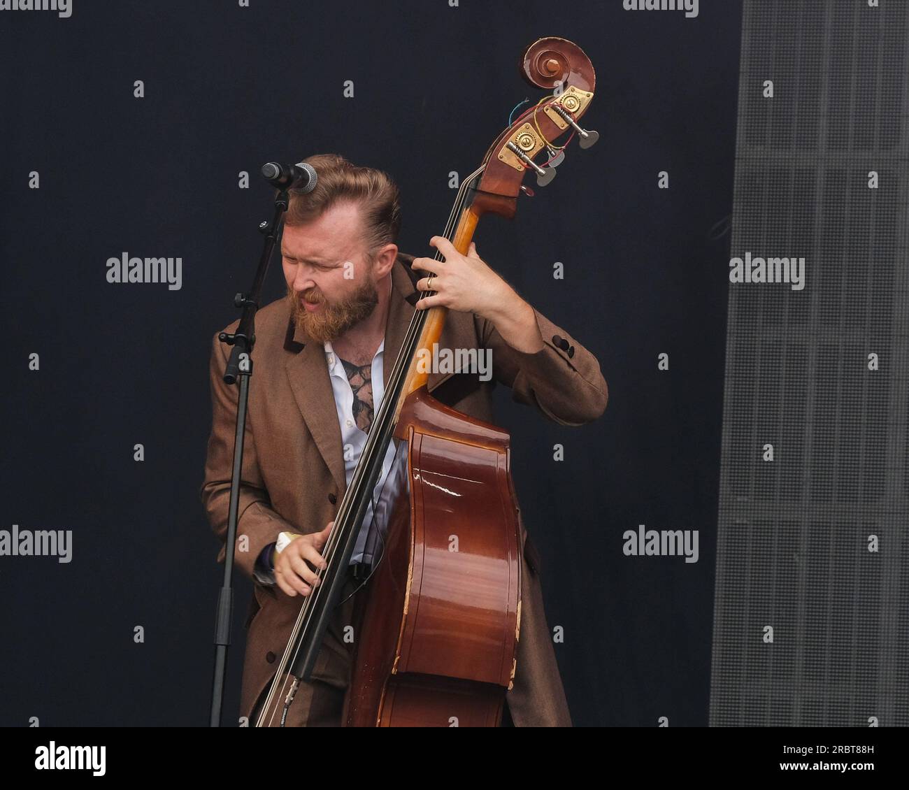 Southampton, UK. 08th July, 2023. Frankie Riedel, English double bass ...