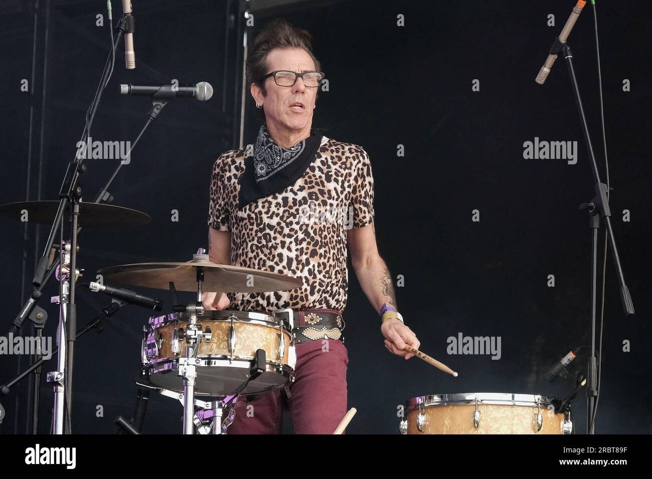 Southampton, UK. 08th July, 2023. New York born rockabilly drummer and ...