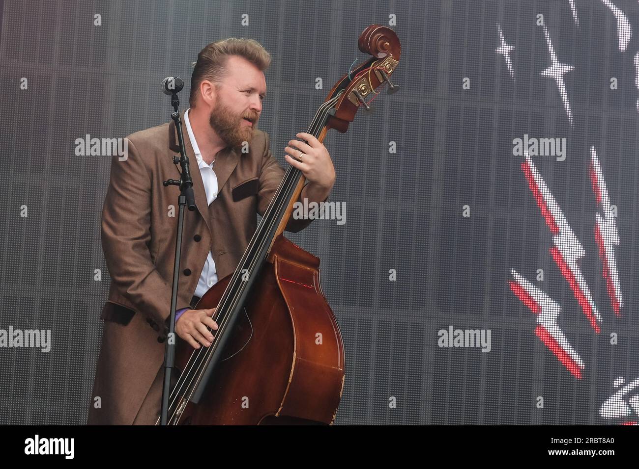 Southampton, UK. 08th July, 2023. Frankie Riedel, English double bass ...