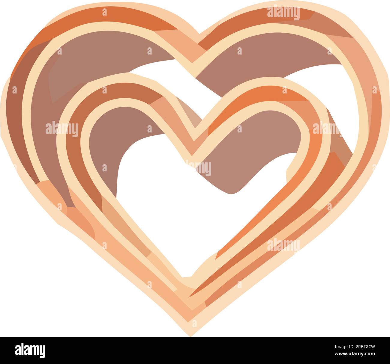 Heart shaped symbolizes love and romance Stock Vector Image & Art - Alamy