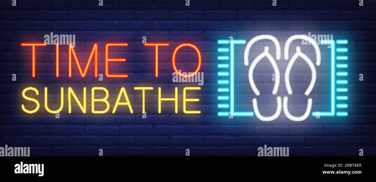 Lettering sunbathe hi-res stock photography and images - Alamy