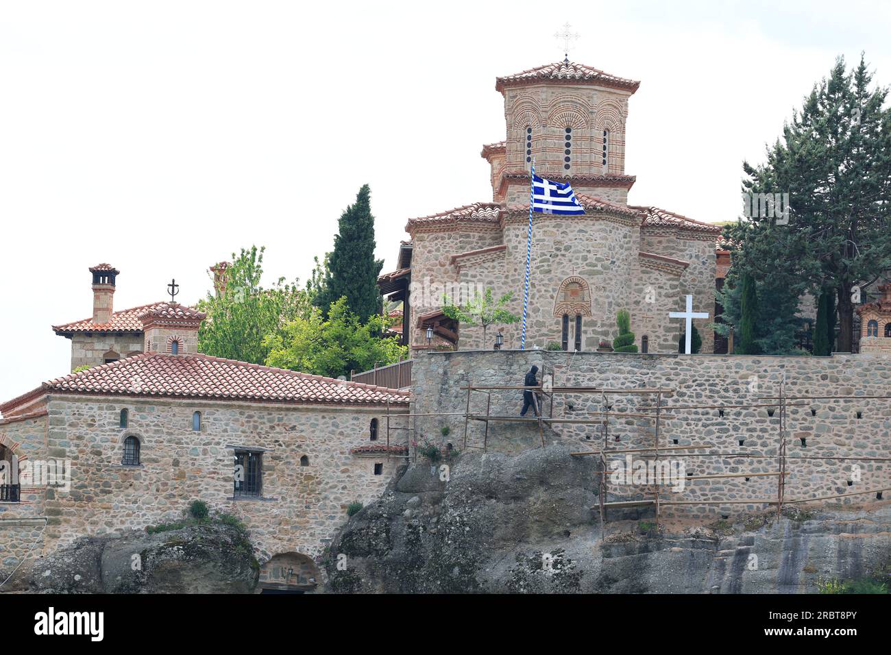 Holy Monastery of St. Stephen at the complex of Meteora monasteries in ...