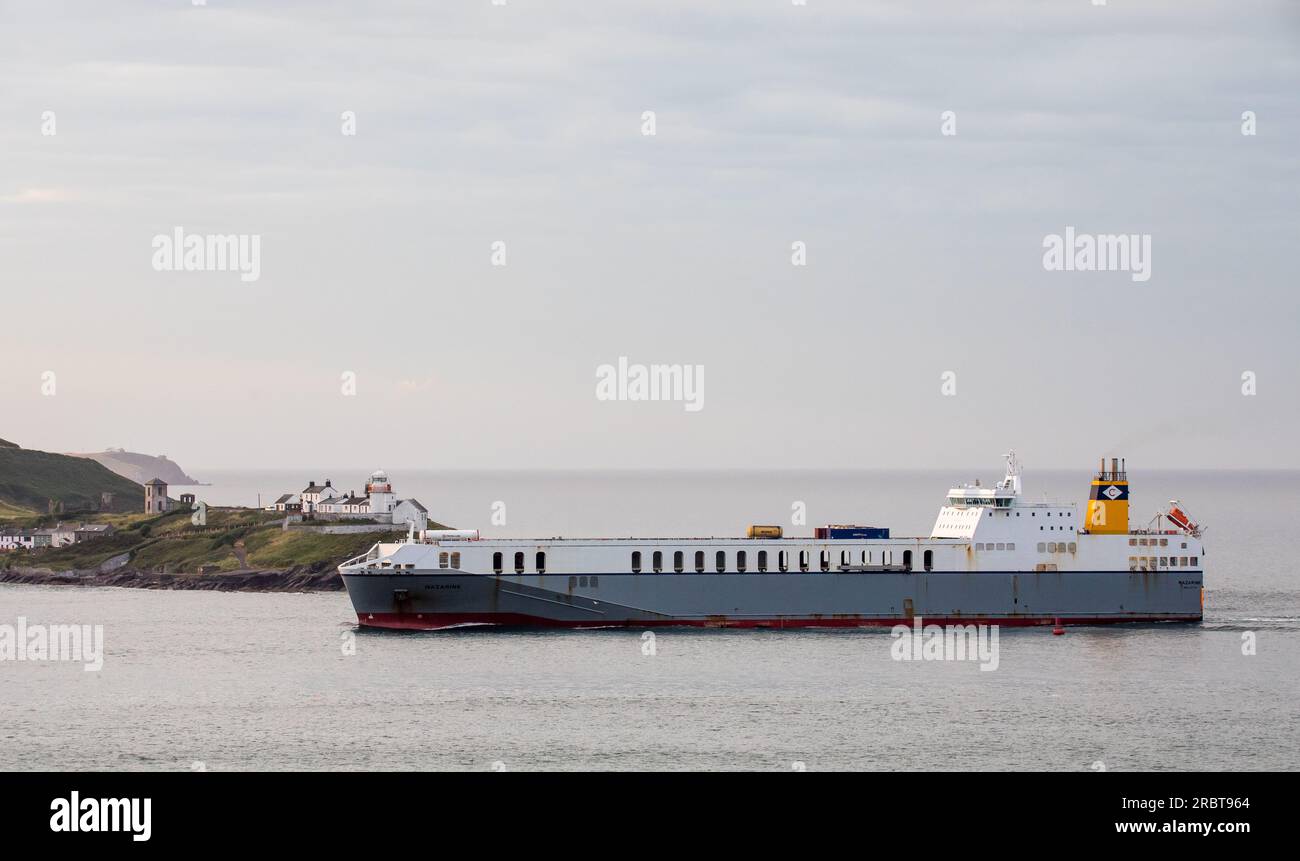 Roches Point, Cork, Ireland. 11th July, 2023. A Ro-Ro cargo vessel ...