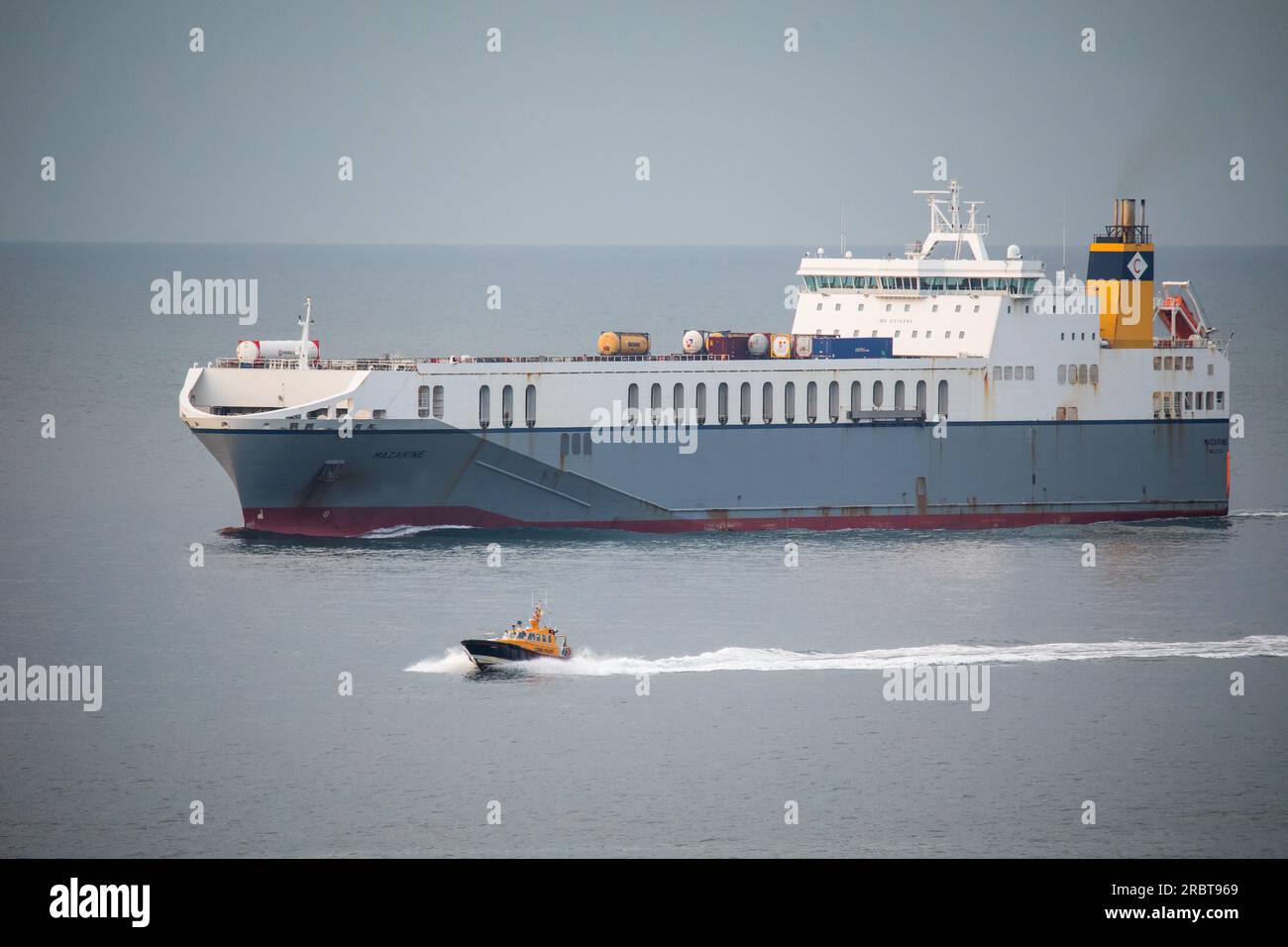 Roches Point, Cork, Ireland. 11th July, 2023. A Ro-Ro cargo vessel ...