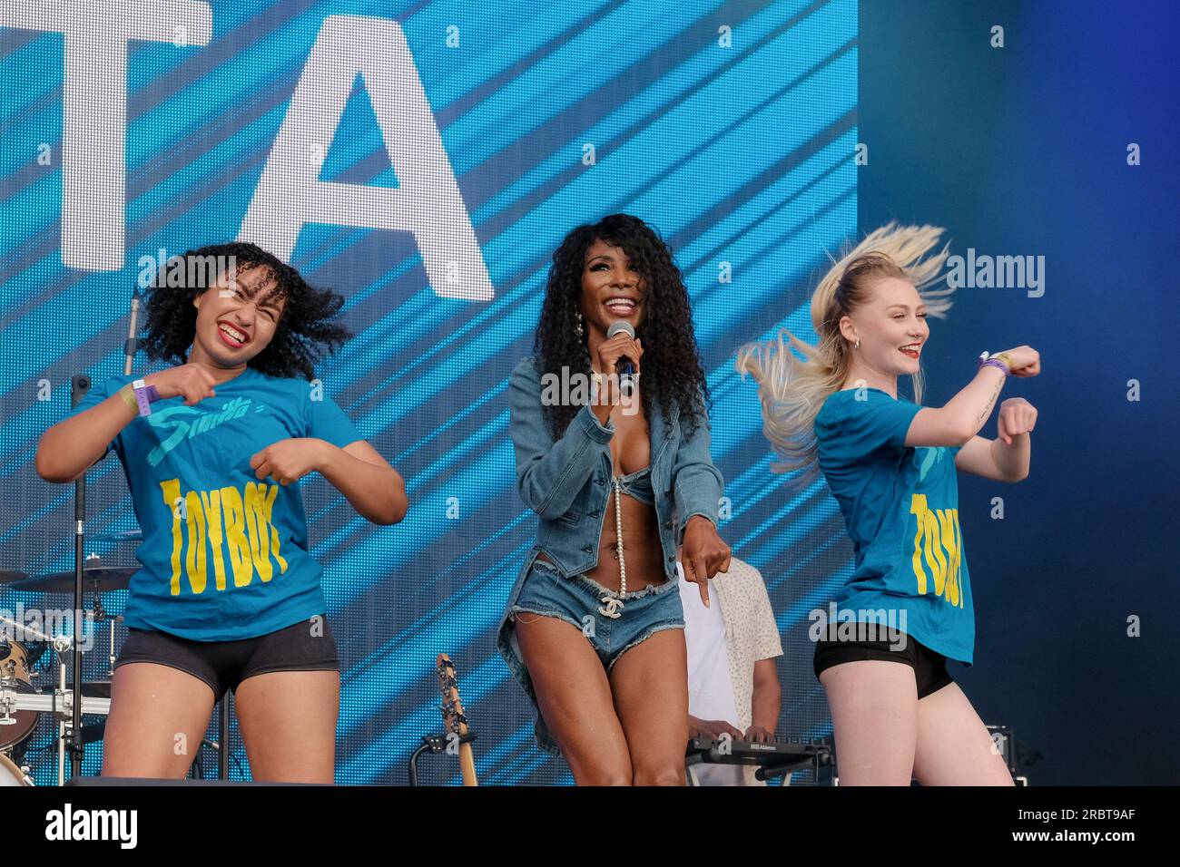 Southampton, UK. 08th July, 2023. British born singer, dancer, TV ...