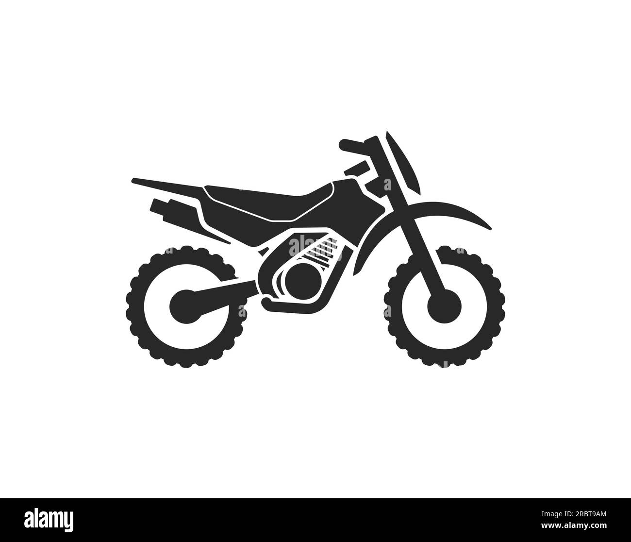 simple motorcycle motocross dirtbike silhouette side view icon symbol ...