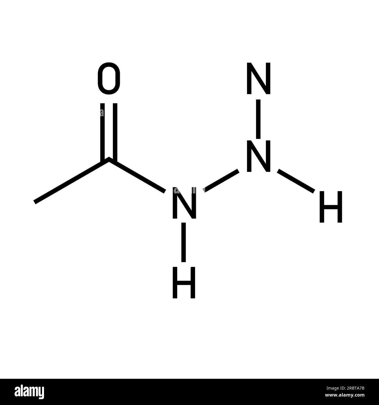 Chemical structure of Hydrazide (C2H6N2O). Chemical resources for ...