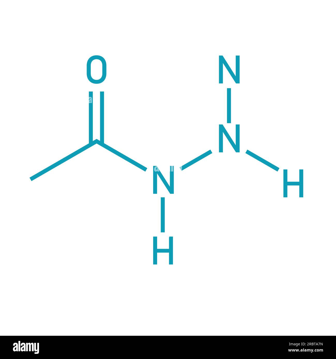 Chemical structure of Hydrazide (C2H6N2O). Chemical resources for ...