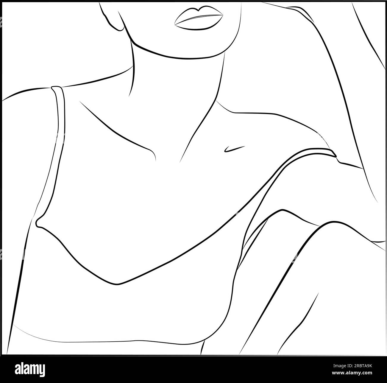 Woman curves Stock Vector Images - Alamy