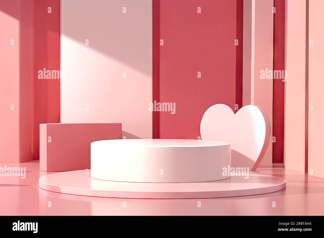 pink love Product Booth background Stock Photo - Alamy