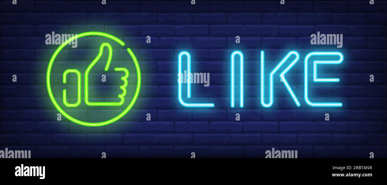 Like neon sign Stock Vector Image & Art - Alamy