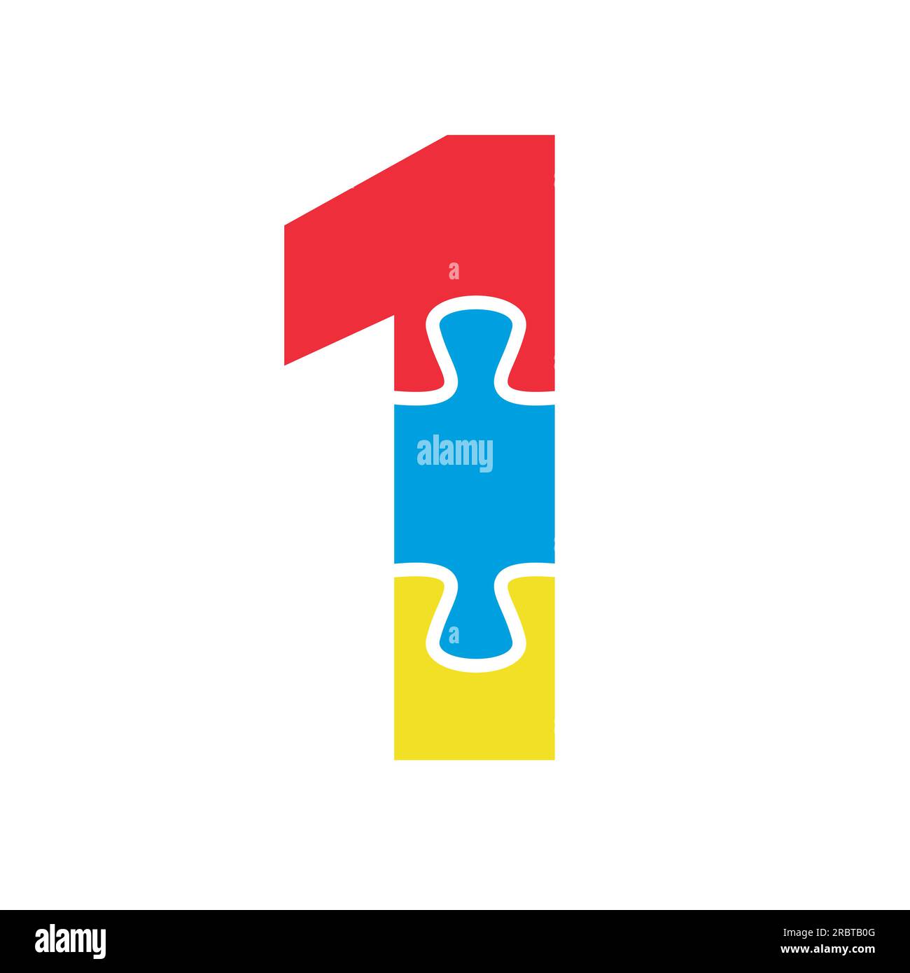 Number puzzle Cut Out Stock Images & Pictures - Alamy