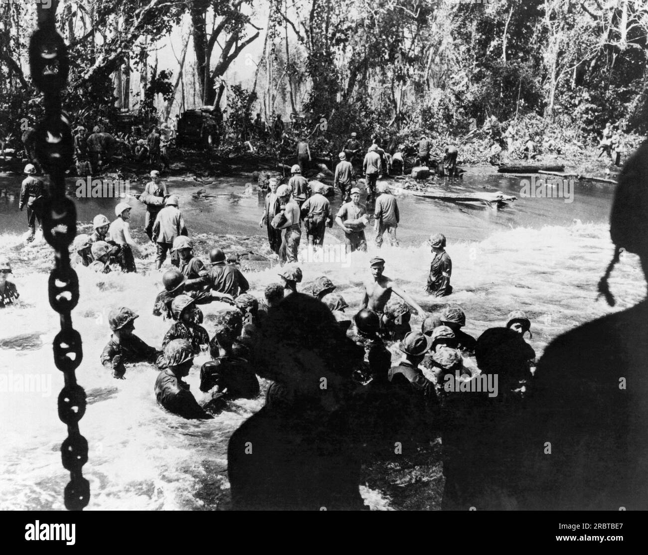 Bismarck Archipelago, Papua New Guinea: 1943 U.S. Coast Guardsmen and ...