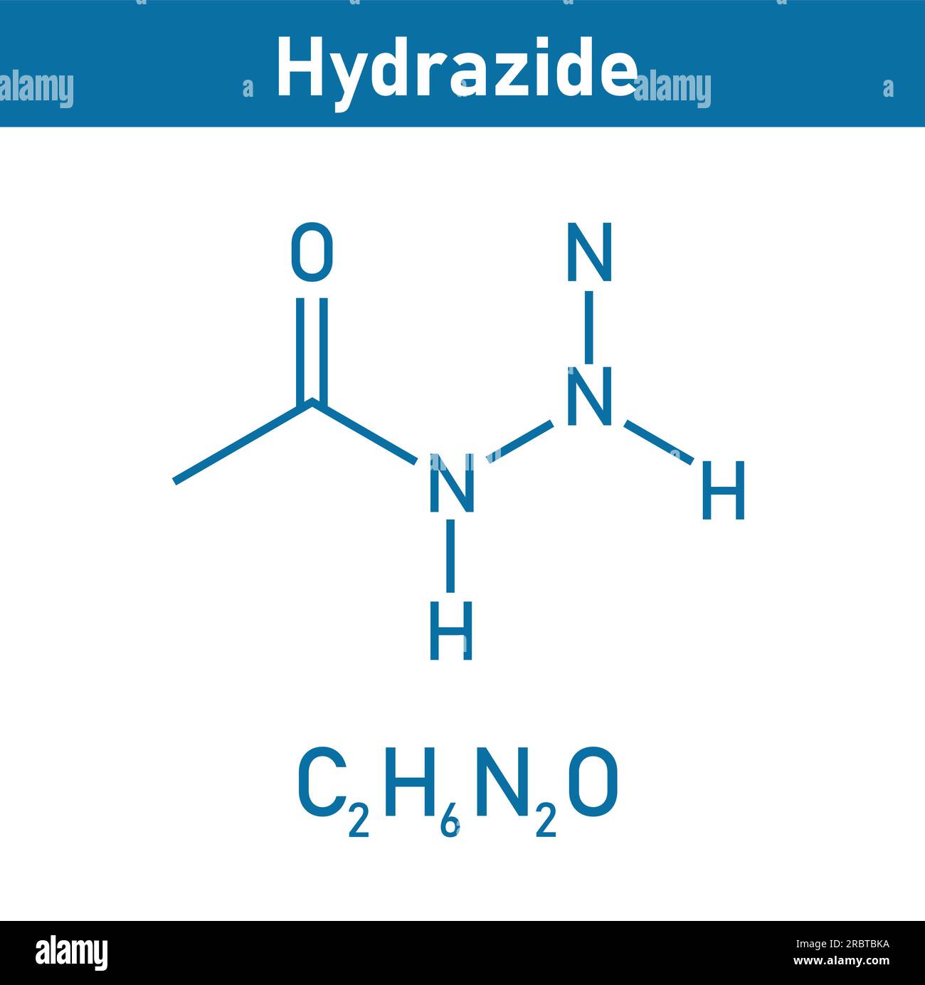 Chemical structure of Hydrazide (C2H6N2O). Chemical resources for ...