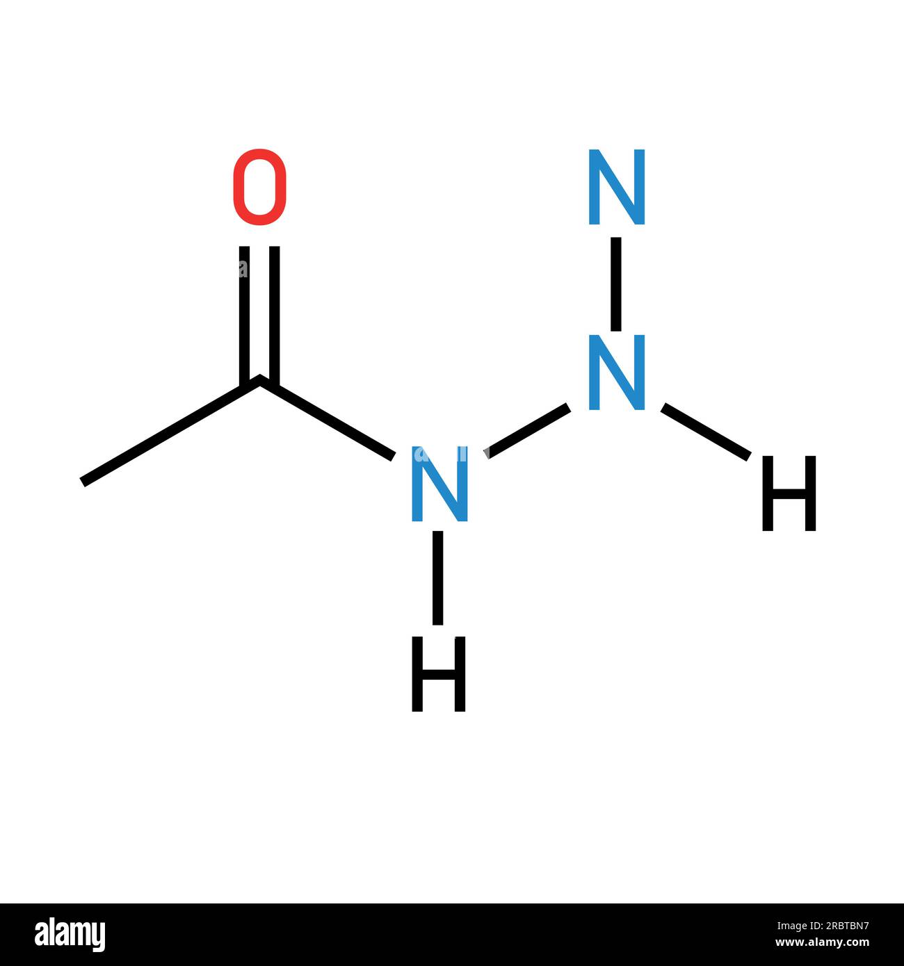 Chemical structure of Hydrazide (C2H6N2O). Chemical resources for ...