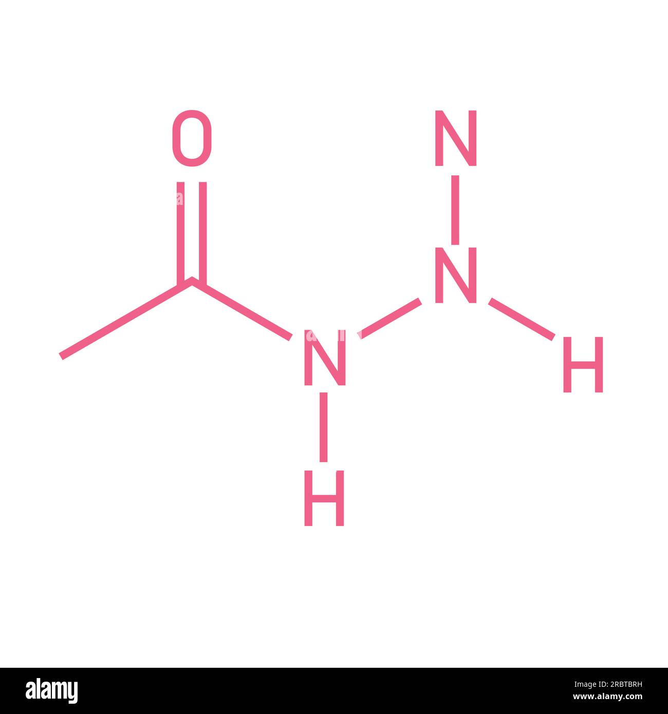 Chemical structure of Hydrazide (C2H6N2O). Chemical resources for ...