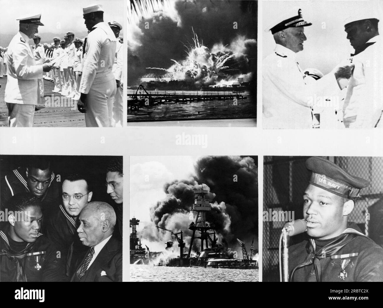 Various significant events in the life of World War II Navy hero, Dorie ...