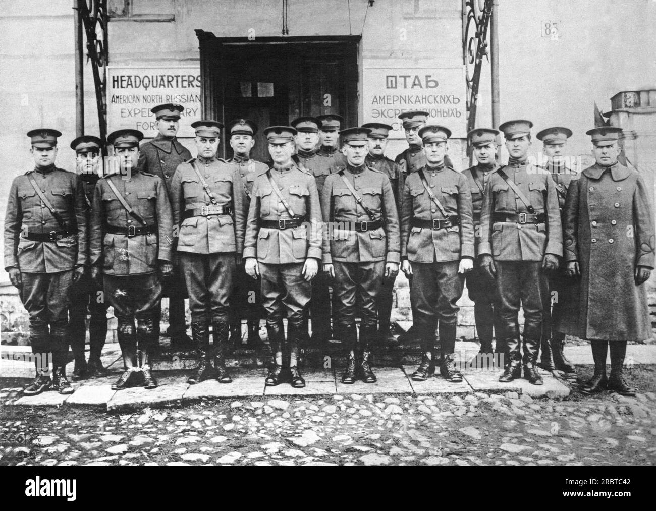 Archangel, Russia: March 4, 1919 Officers of the United States ...