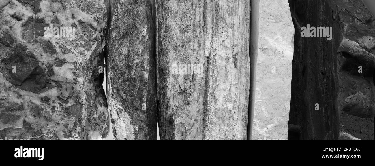 Different rock backgrounds, stone texture, abstract, rough and textured ...