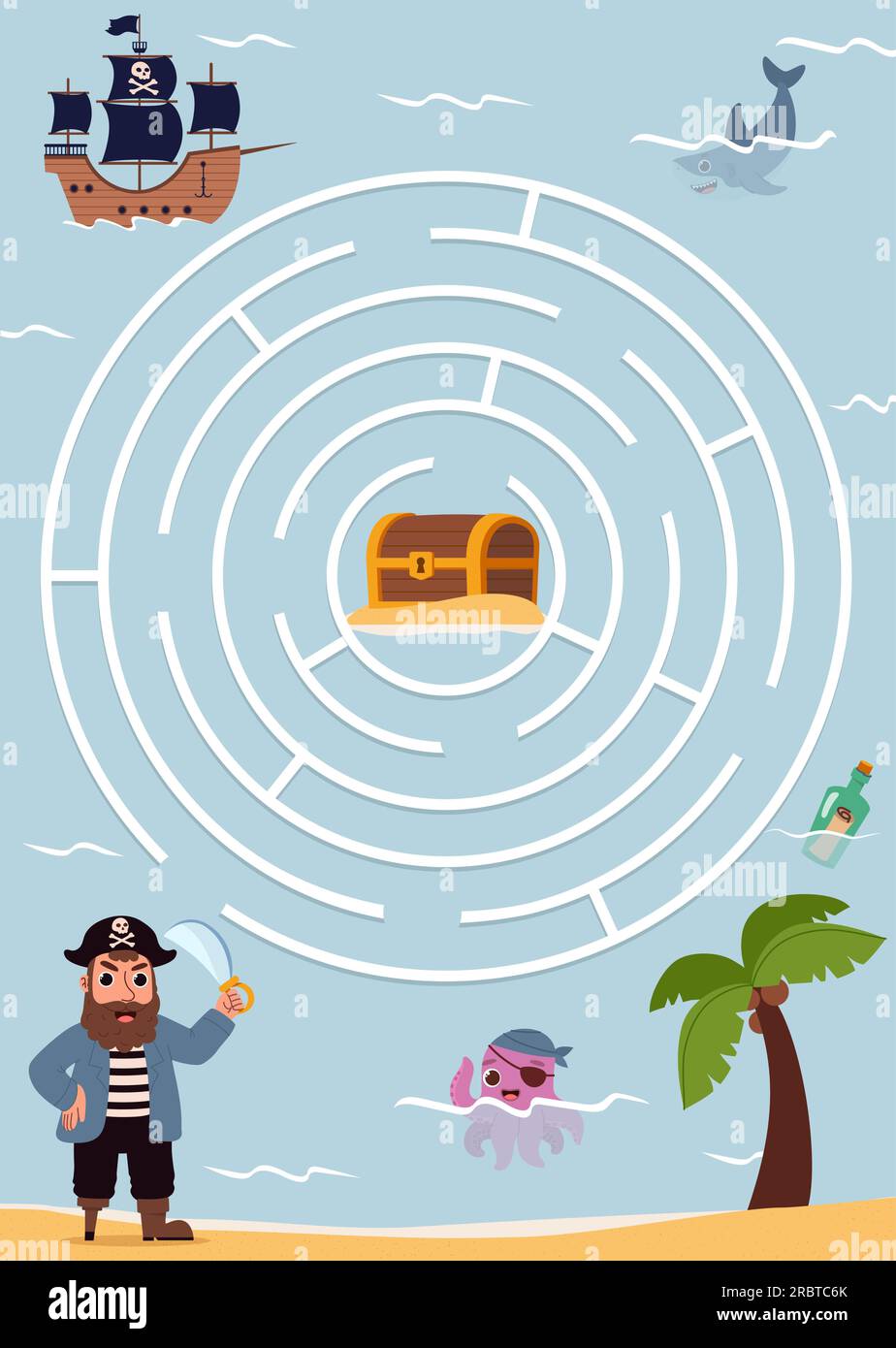 Simple maze drawing hi-res stock photography and images - Alamy