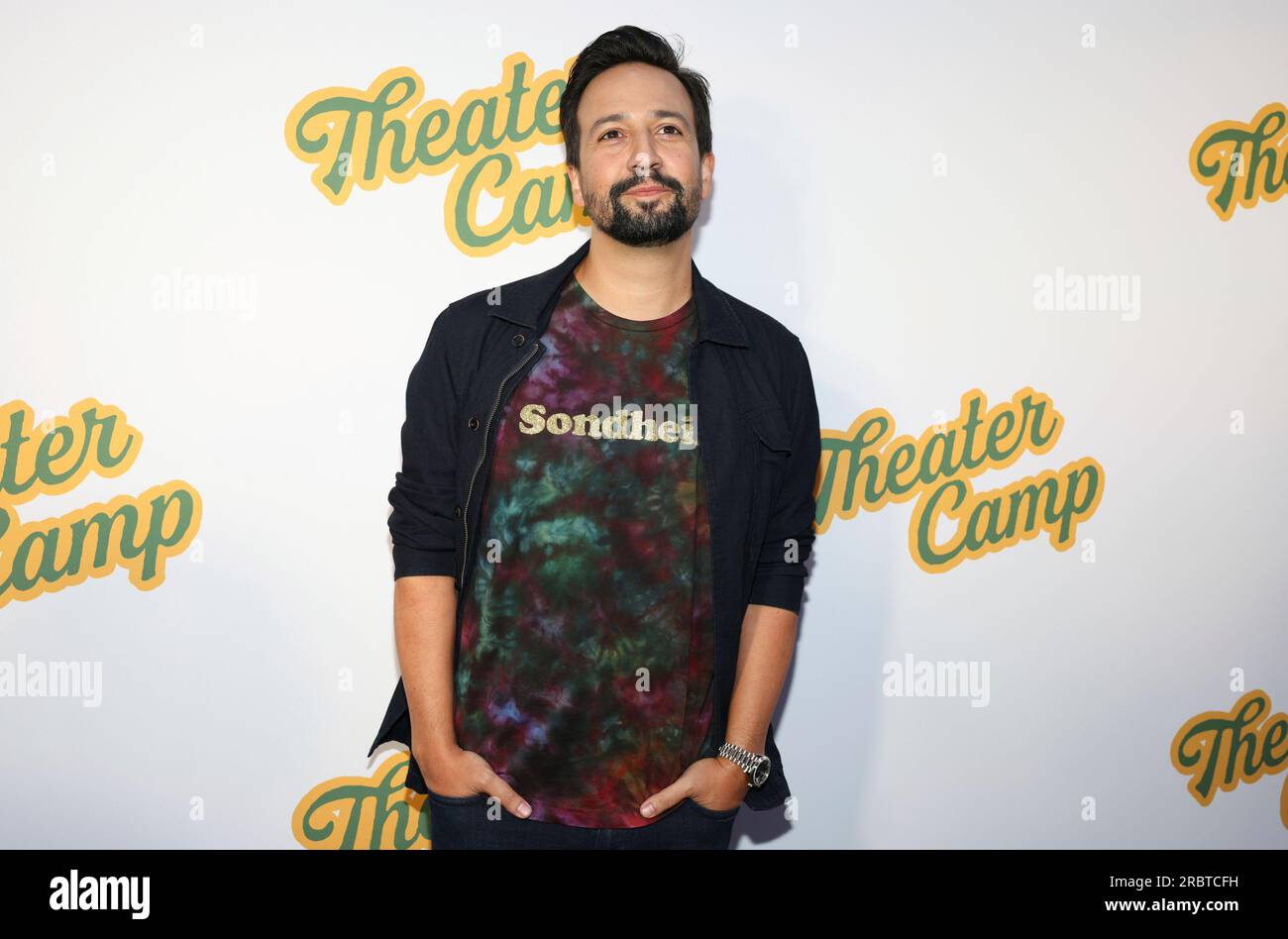 Lin-Manuel Miranda attends the special screening of "Theater Camp" at ...