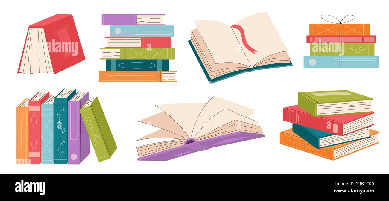 Books side view Stock Vector Images - Alamy
