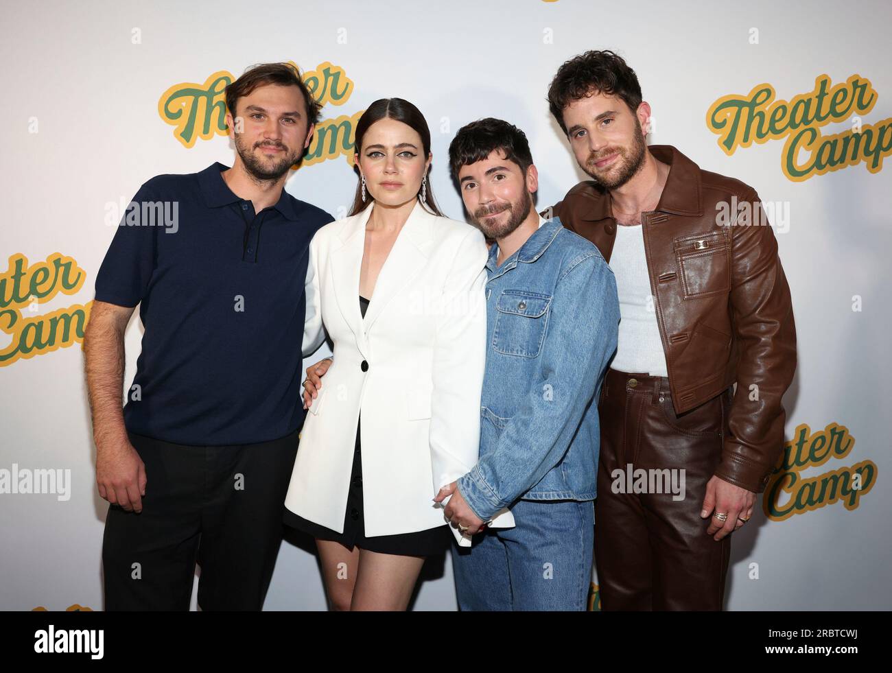 Nick Lieberman, left, Molly Gordon, Noah Galvin and Ben Platt attend ...